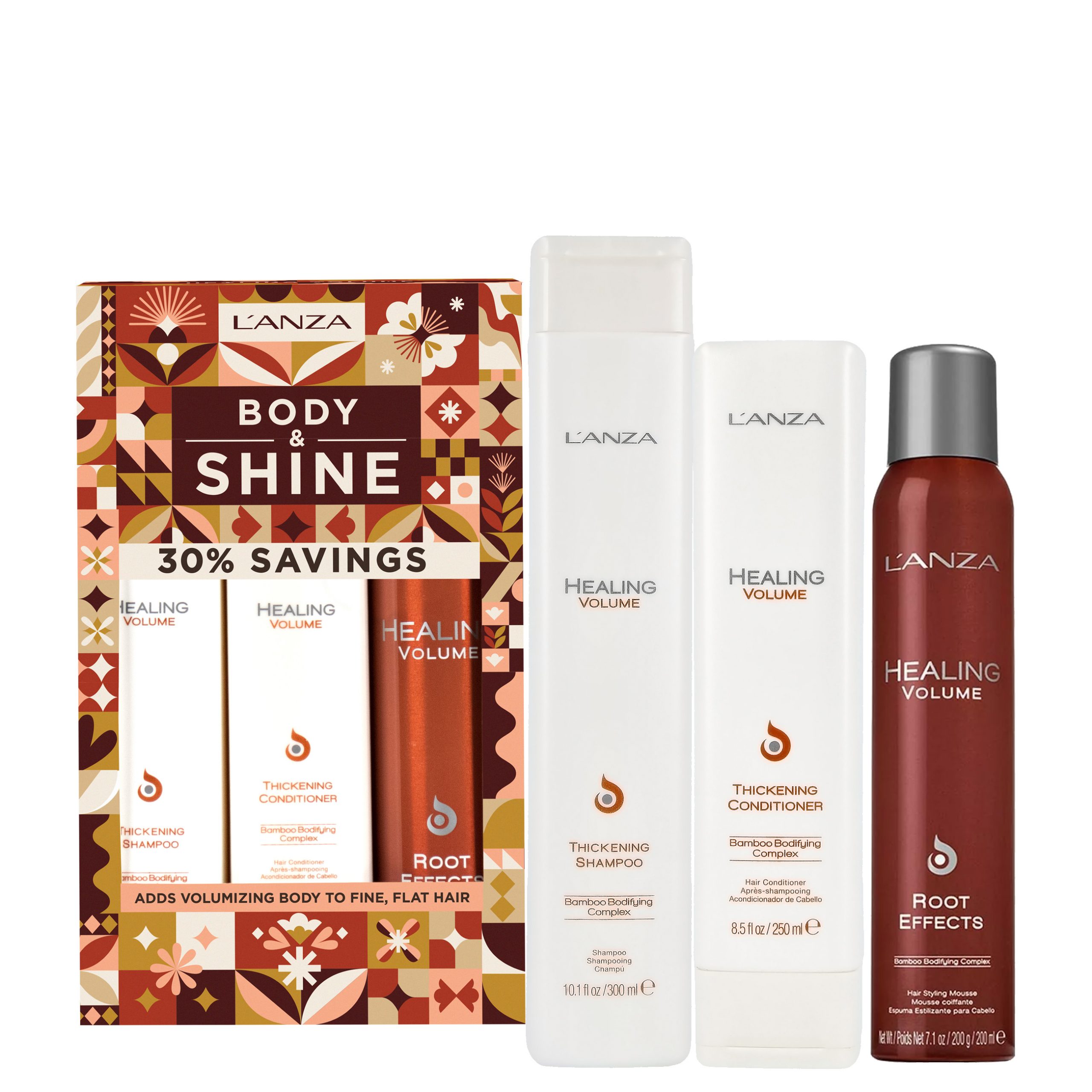 Lanza Healing Volume Holiday Trio Box | Ladies & Gentlemen